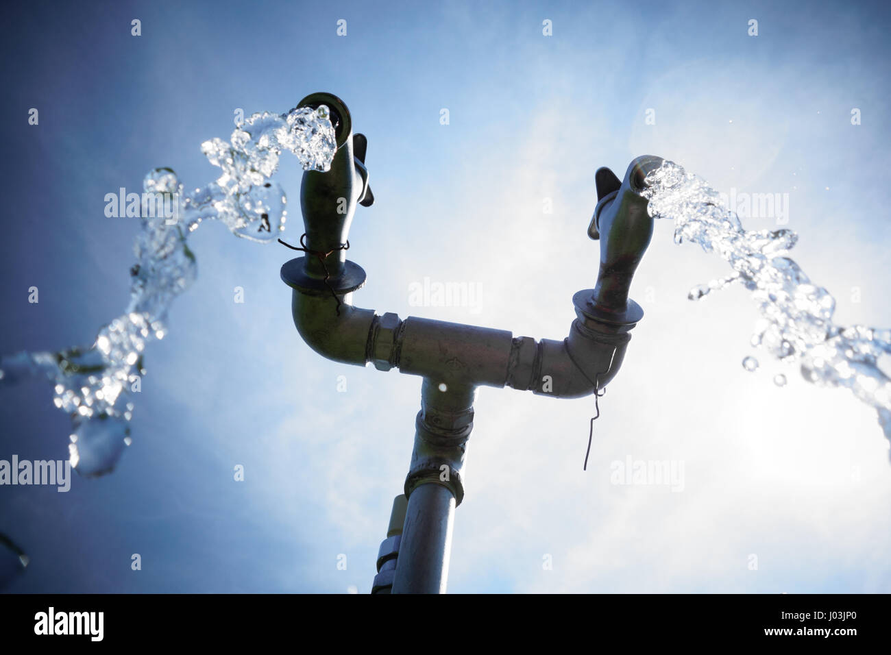 Leaving water running Stock Photo - Alamy