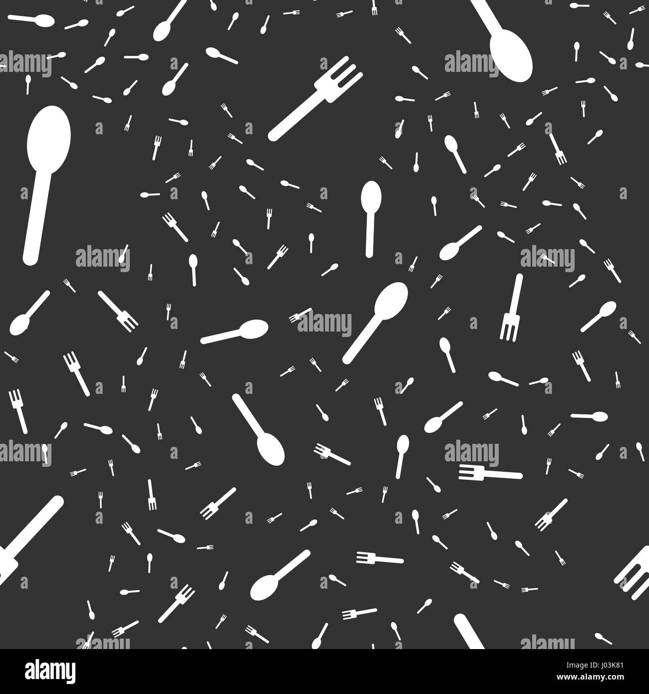 Spoon and fork seamless pattern Stock Vector Image & Art - Alamy
