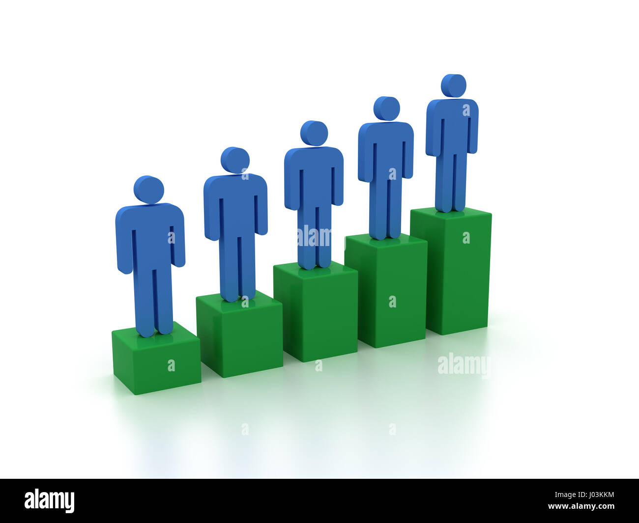 bar graph with human figures Stock Photo - Alamy
