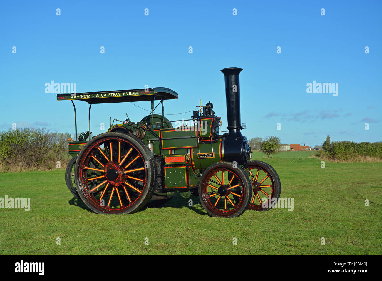 Burrell Traction Engine Stock Photo - Alamy