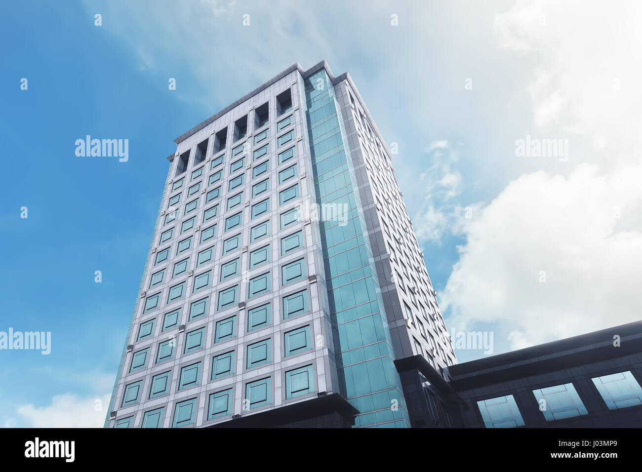 Architecture of office building with modern windows glass in the city ...