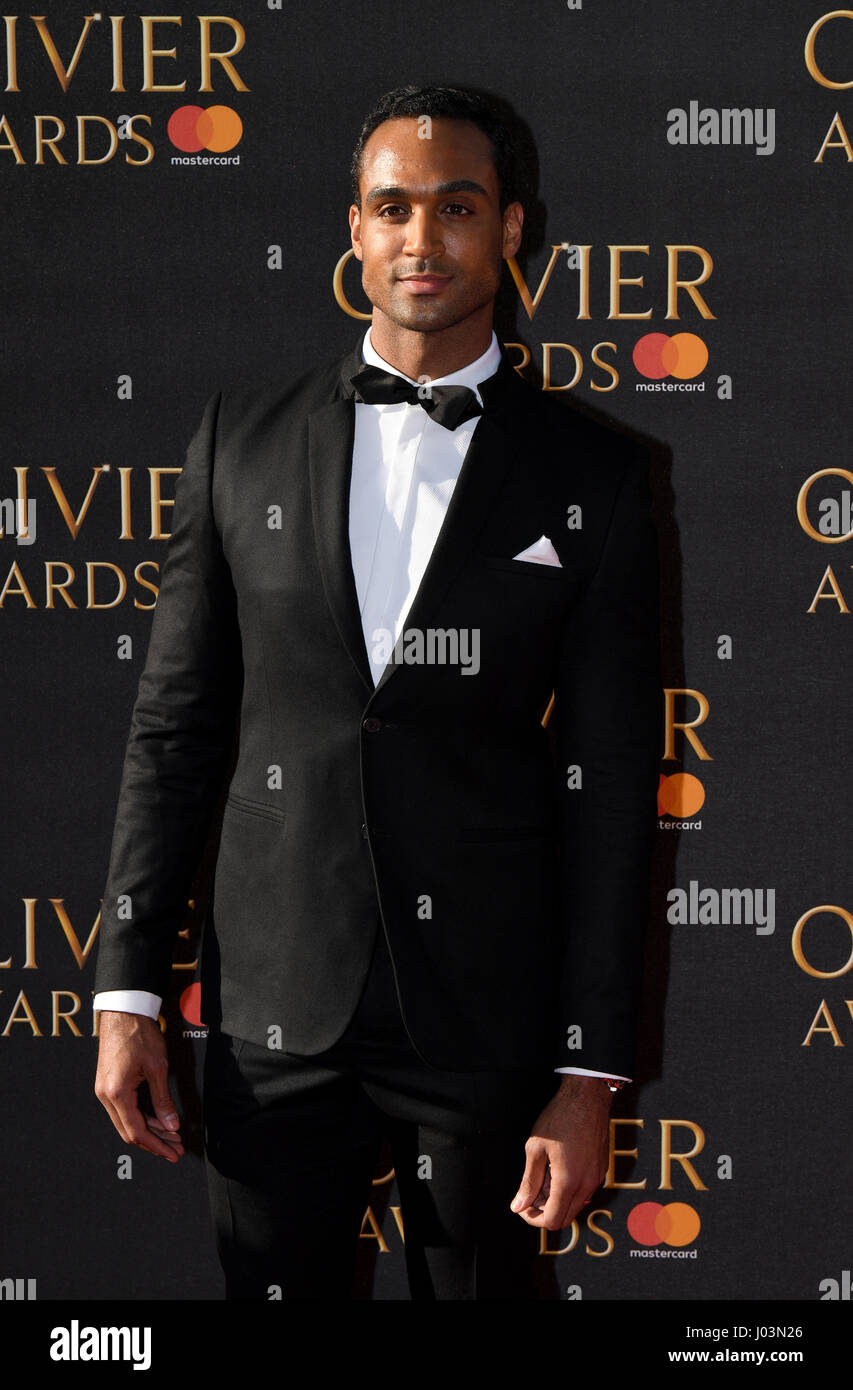 Joe Aaron Reid attending the Olivier Awards 2017, held at the Royal ...