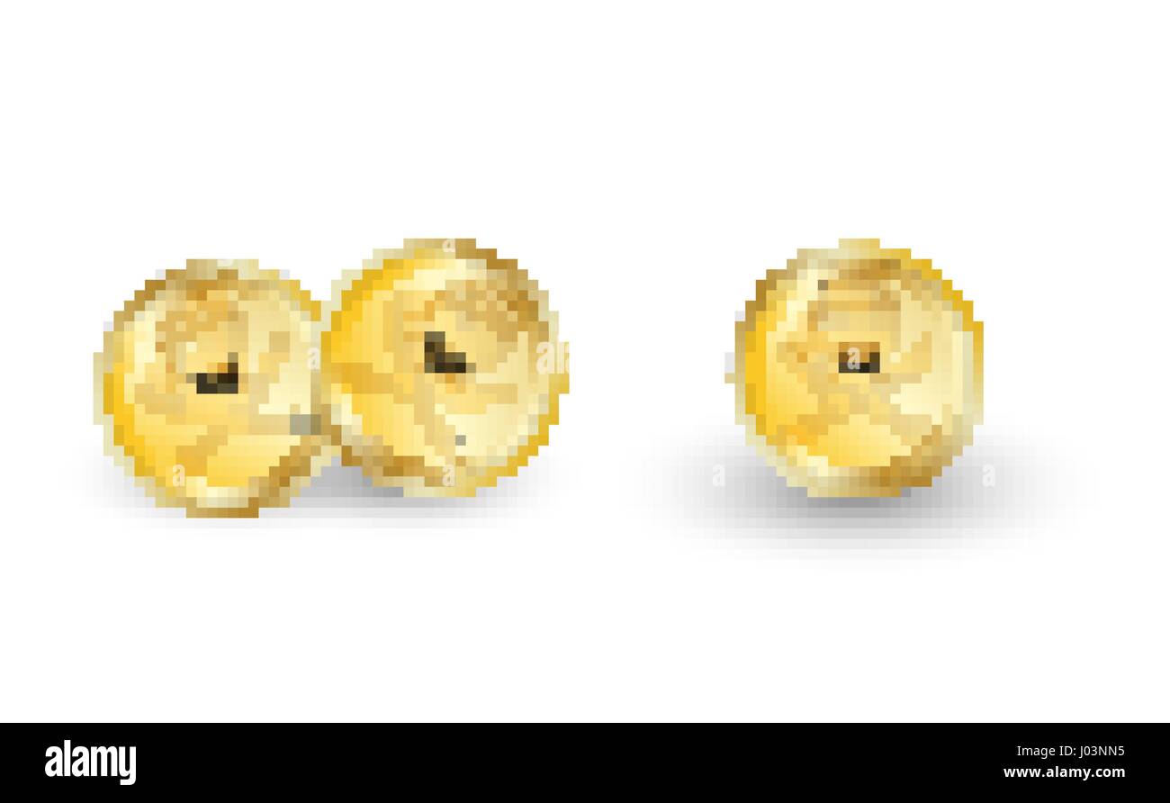 Cartoon golden coins pile Cut Out Stock Images & Pictures - Alamy