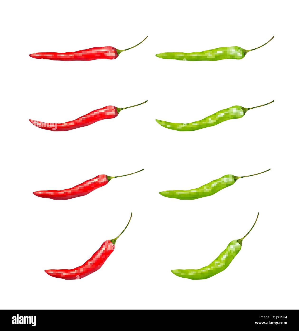 Green pepper on kitchen Stock Vector Images - Alamy