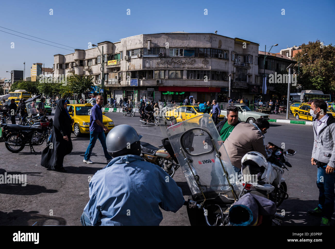 Khayyam Street in Tehran city, capital of Iran and Tehran Province ...