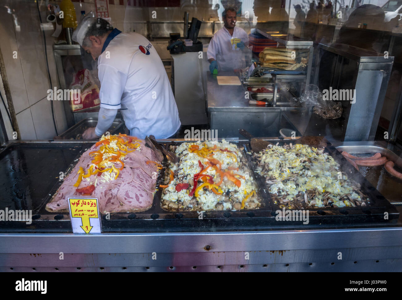 Small bar in Tehran city, capital of Iran and Tehran Province Stock ...