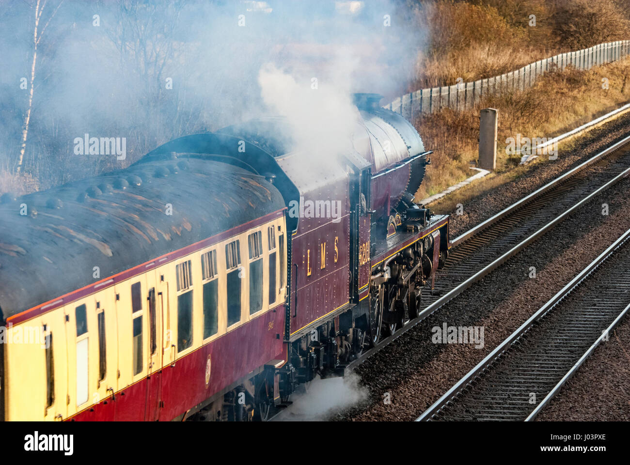 Steam locomotive at speed hi-res stock photography and images - Alamy