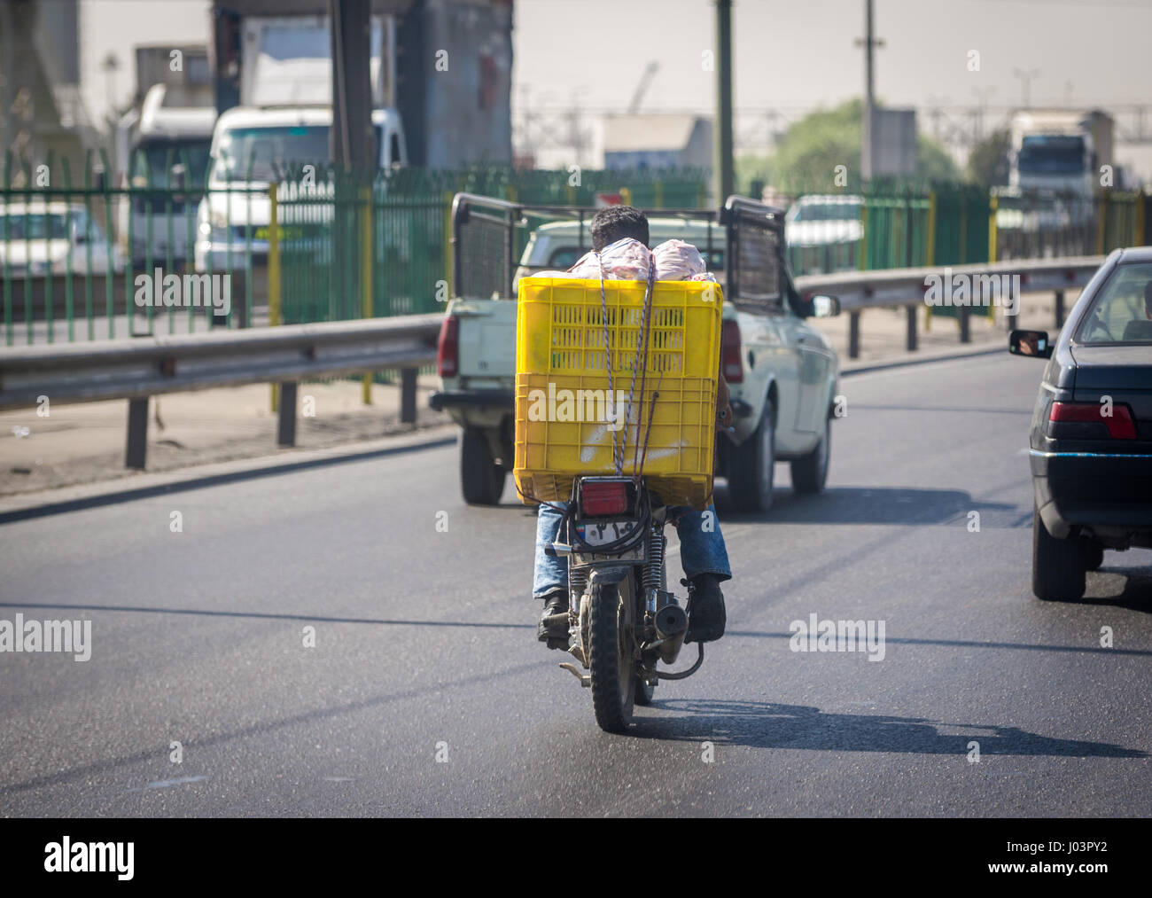 One of the highways in Tehran city, capital of Iran and Tehran Province ...