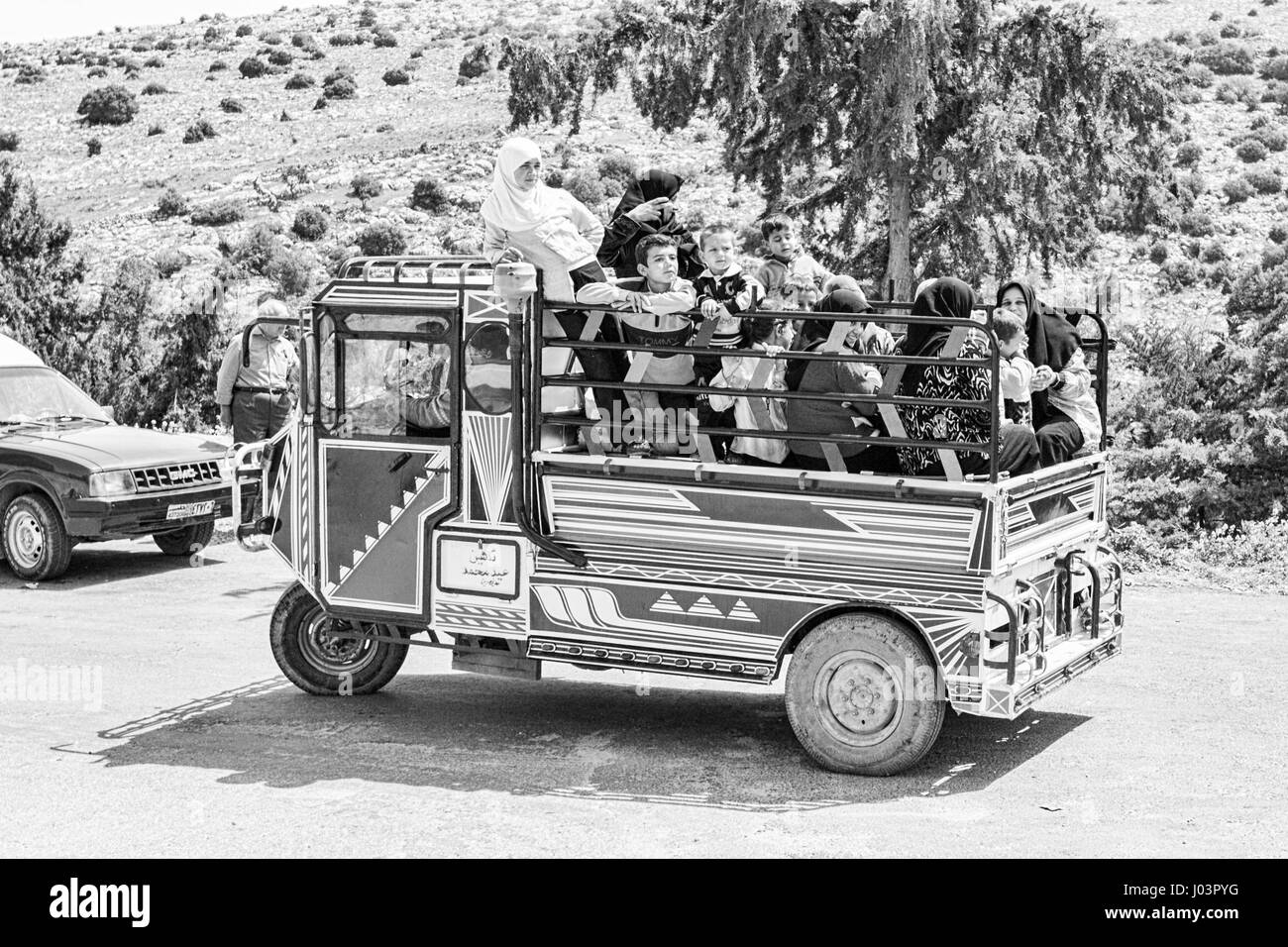 Syrian families tour the Convent of Tekla Maalula and the Monastery of ...