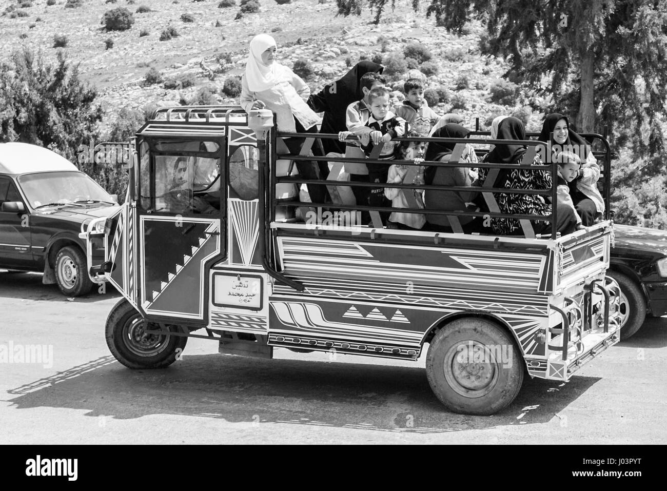 Syrian families tour the Convent of Tekla Maalula and the Monastery of ...