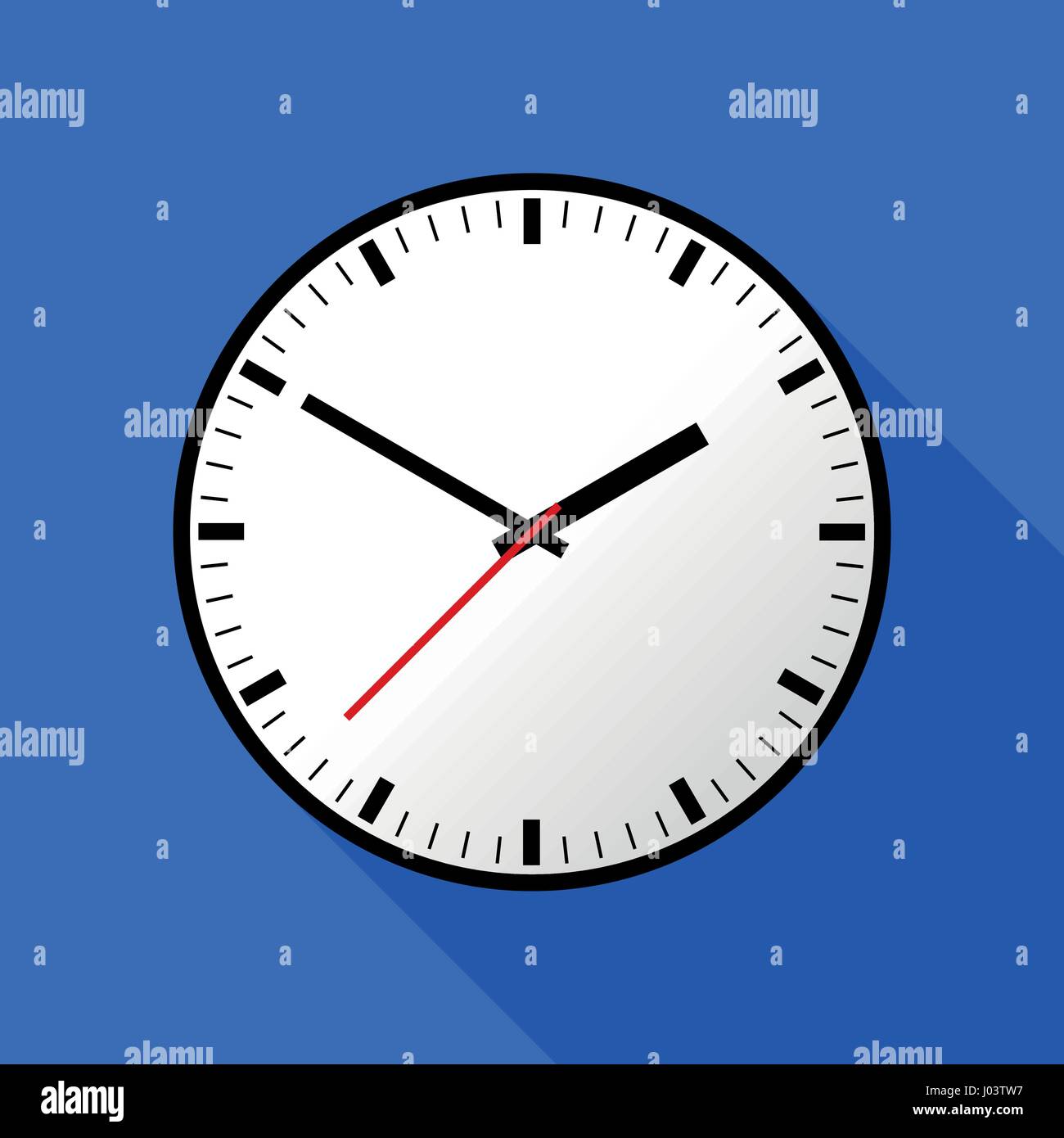 Flat clock hi-res stock photography and images - Alamy