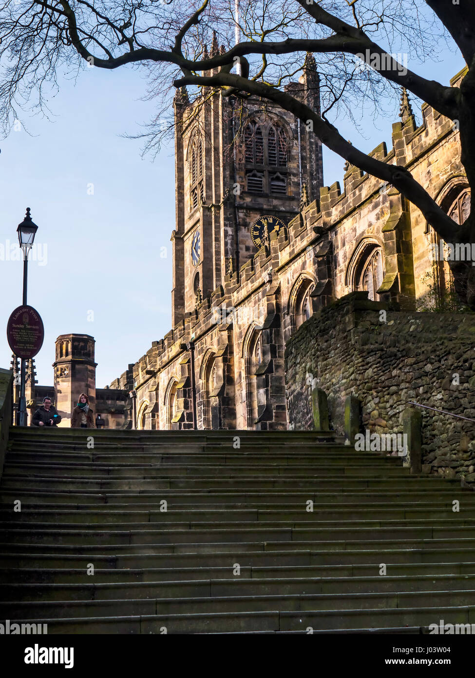 The Lancaster Priory Church of St Mary nestles under the walls of ...