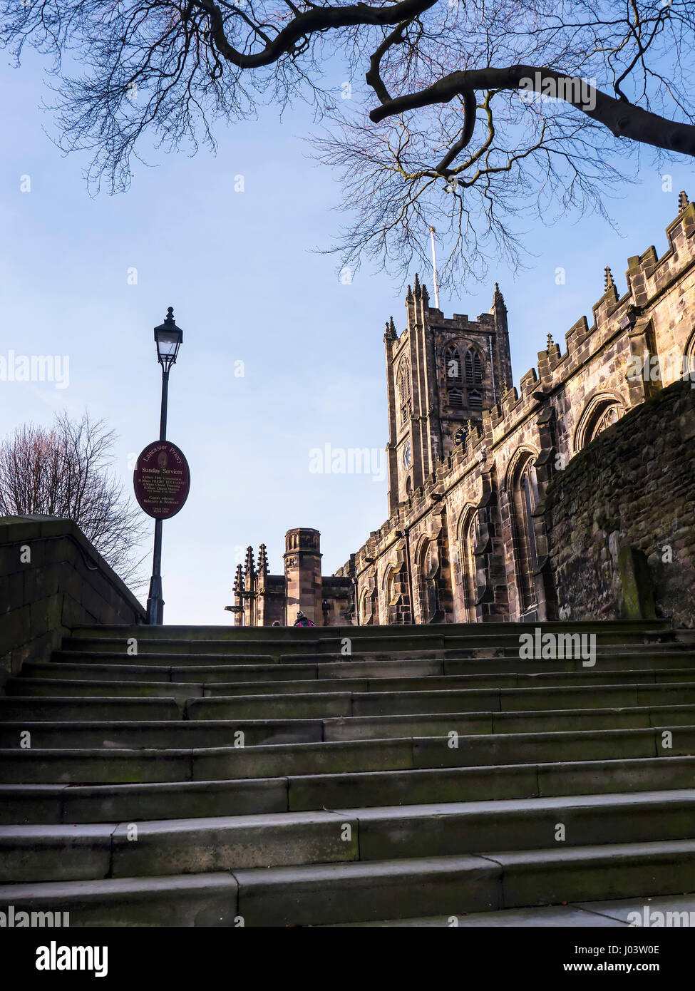 The Lancaster Priory Church of St Mary nestles under the walls of ...