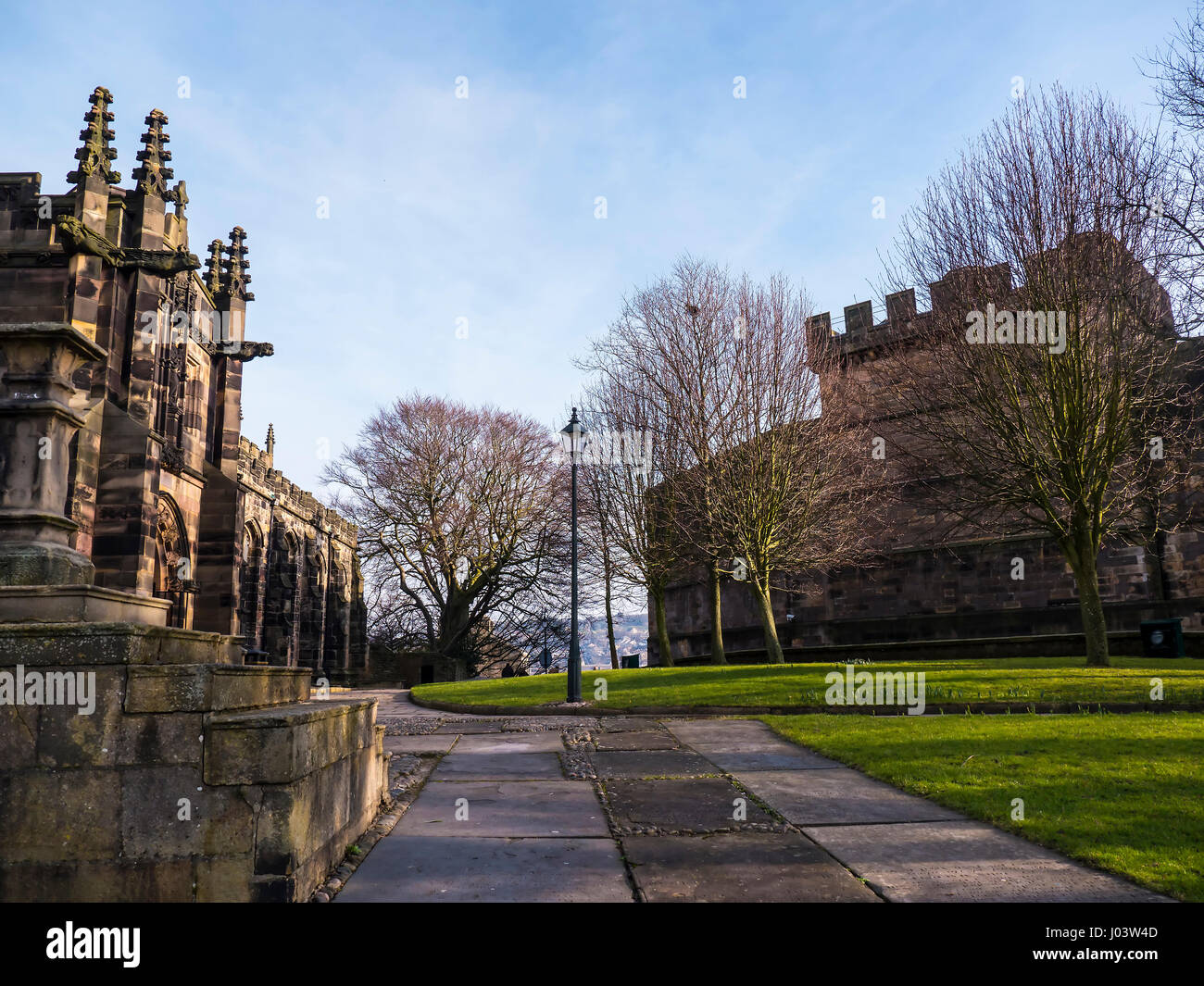 The Lancaster Priory Church of St Mary nestles under the walls of ...