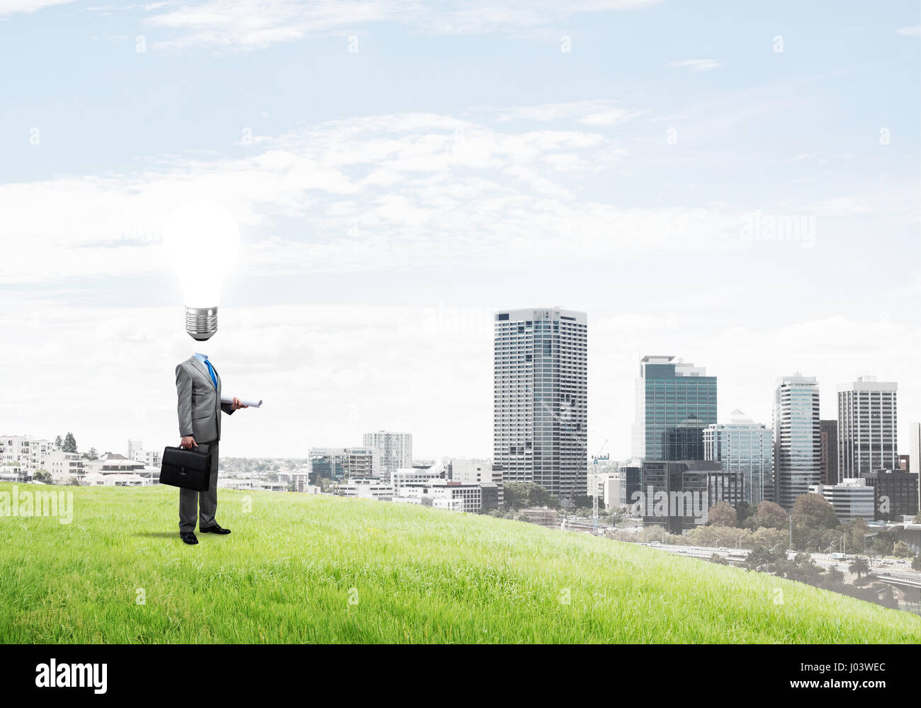 Man of creative ideas Stock Photo - Alamy