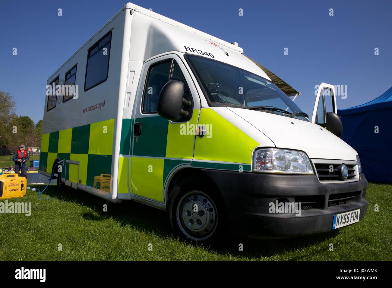 Red Cross Ambulance Stock Photo - Alamy