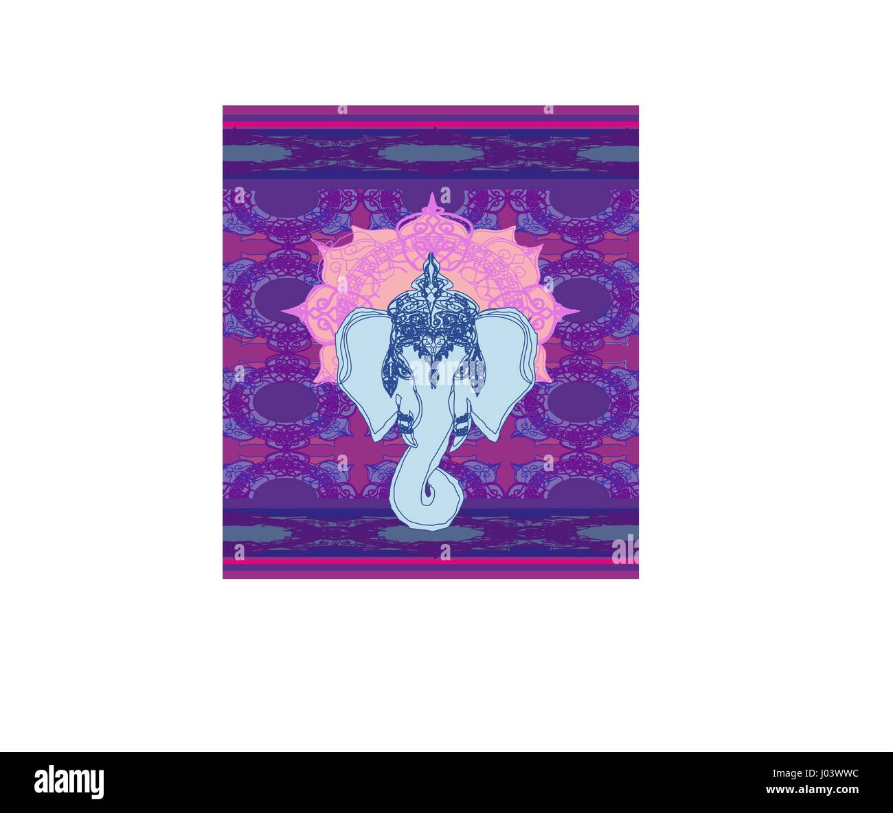 Creative illustration of Hindu Lord Ganesha Stock Vector Image & Art ...