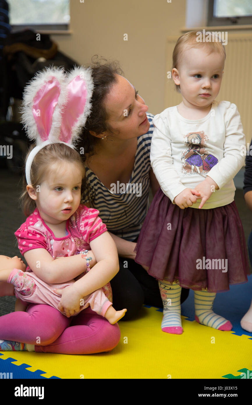 Baby & Toddler sign language class Stock Photo - Alamy