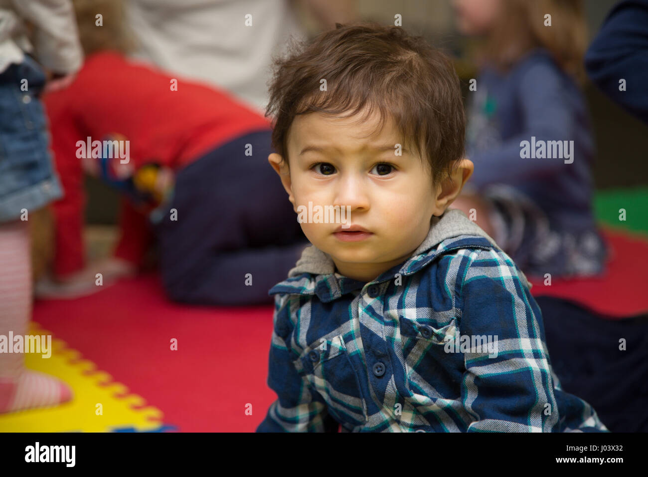 Baby & Toddler sign language class Stock Photo - Alamy