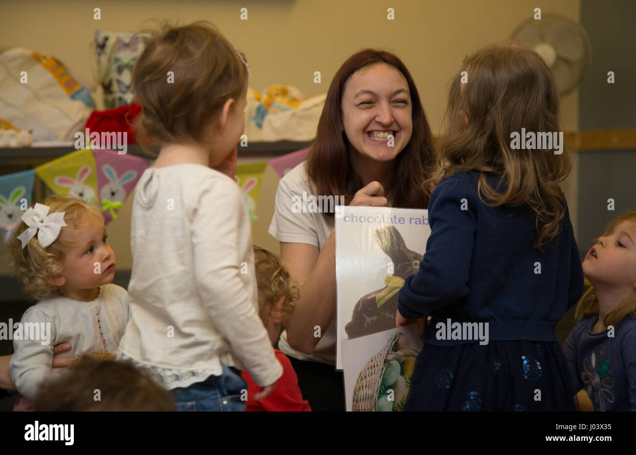 Baby & Toddler sign language class Stock Photo - Alamy