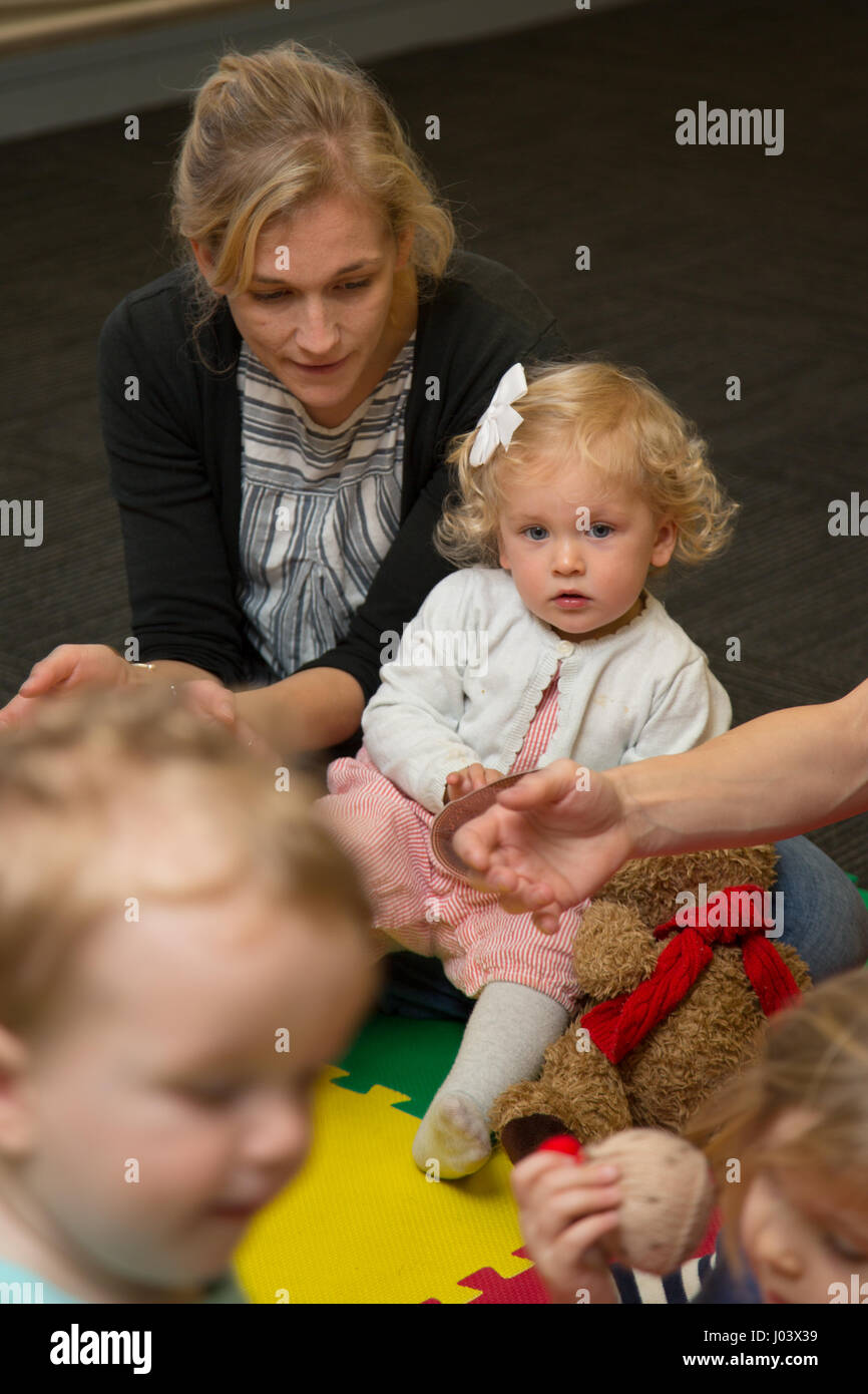 Baby & Toddler sign language class Stock Photo - Alamy
