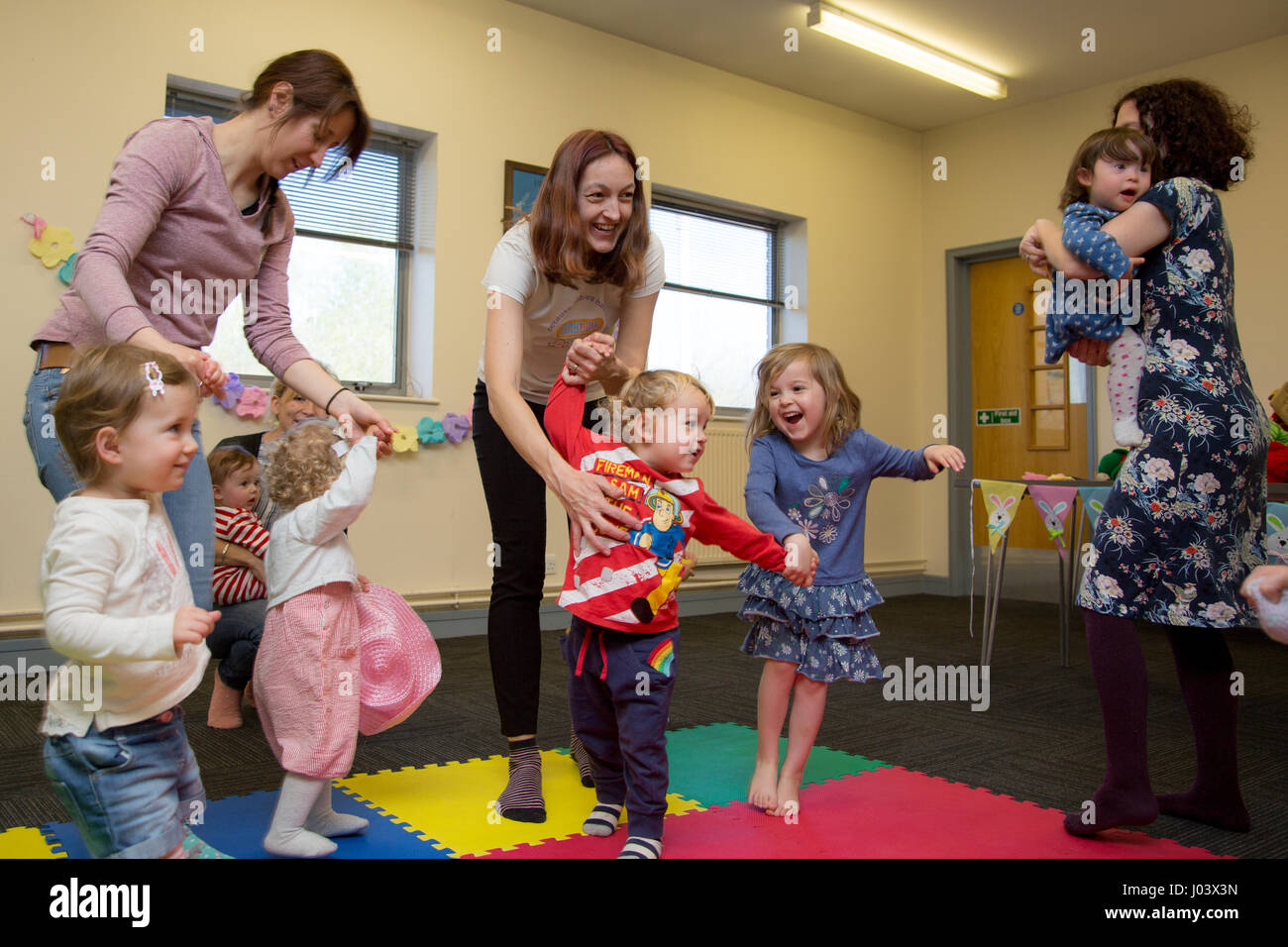 Playgroup with parents hi-res stock photography and images - Alamy