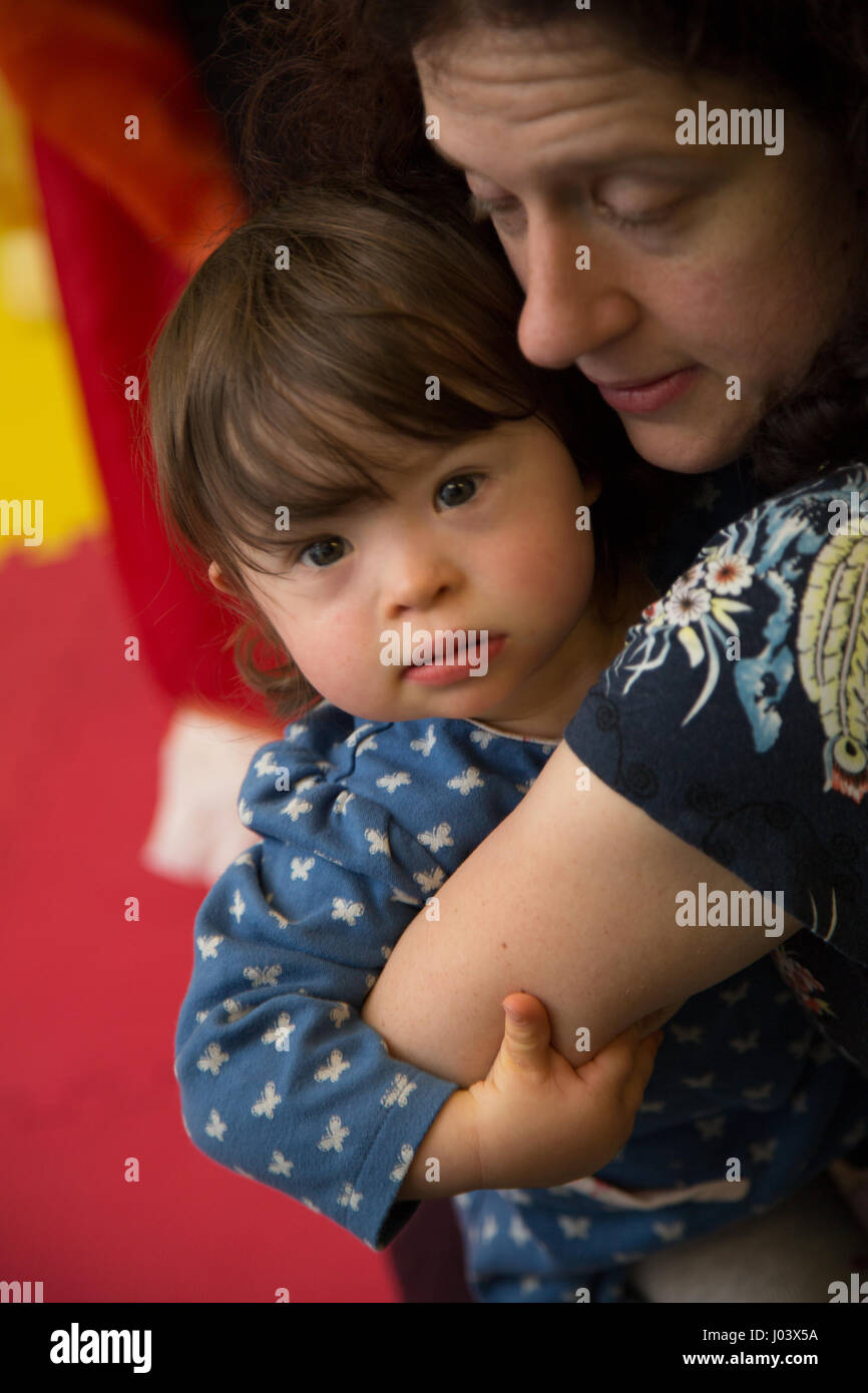 Baby & Toddler sign language class Stock Photo - Alamy