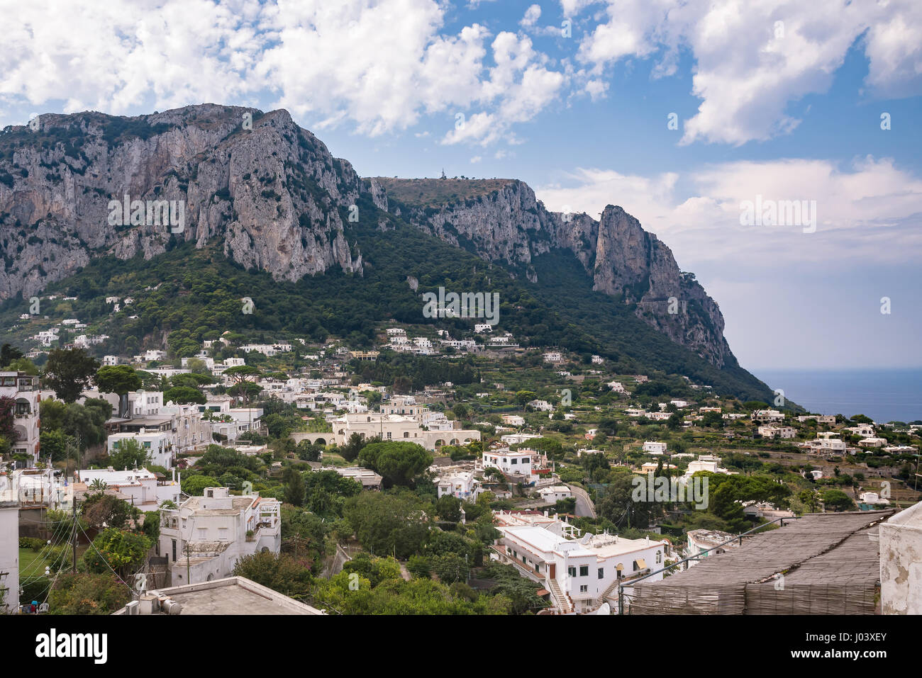 View of buildings on Capri Island, Italy Stock Photo - Alamy