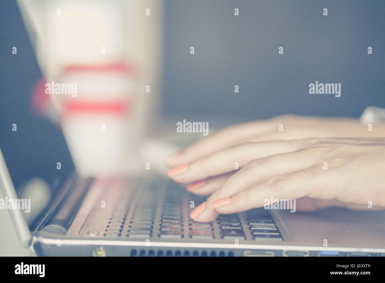 Busy typing hi-res stock photography and images - Alamy