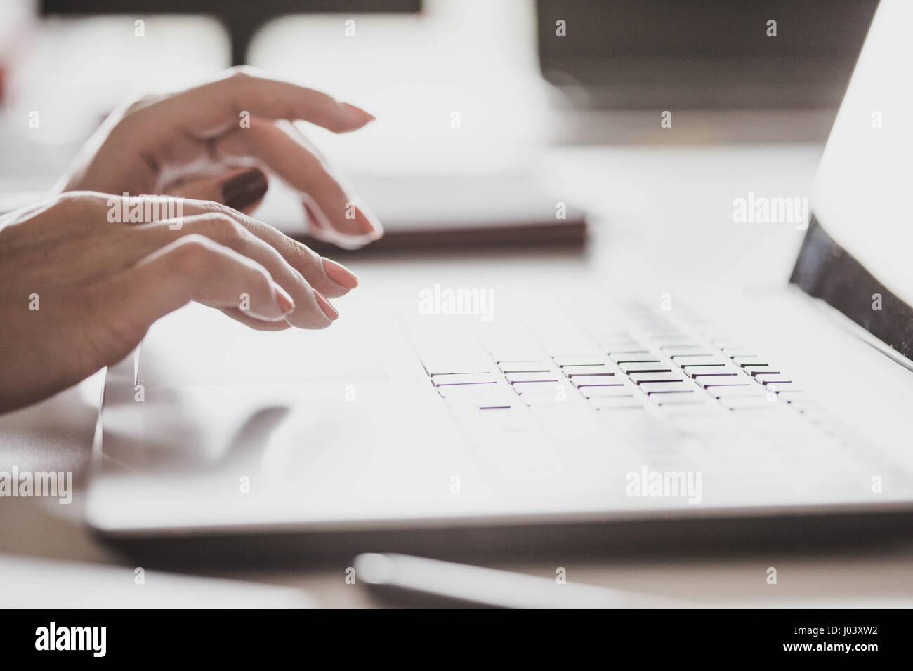 Busy typing hi-res stock photography and images - Alamy