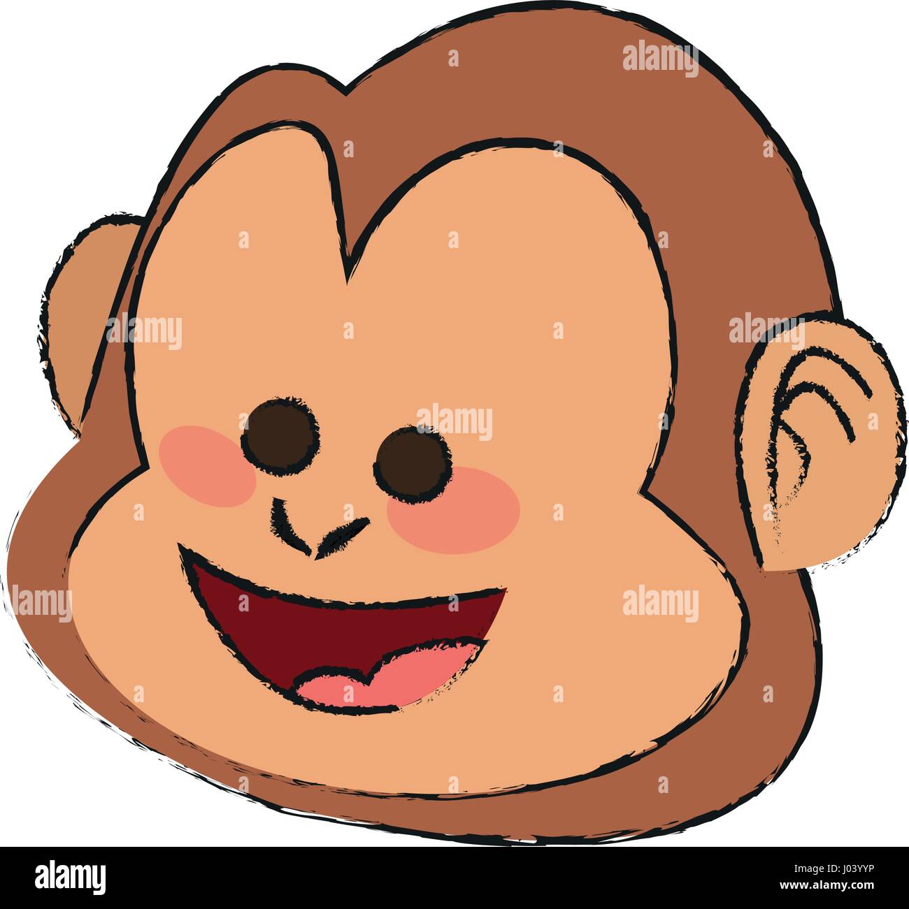 monkey cartoon icon Stock Vector Image & Art - Alamy