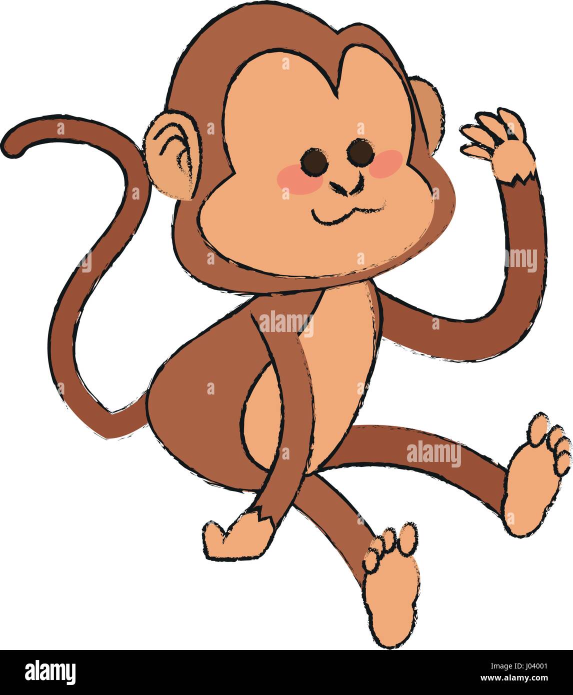 monkey cartoon icon Stock Vector Image & Art - Alamy