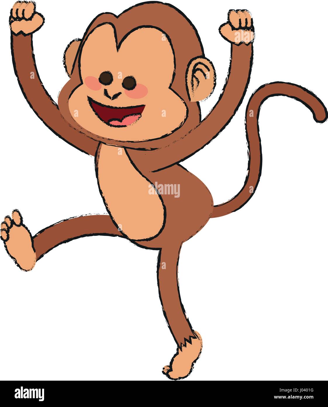 monkey cartoon icon Stock Vector Image & Art - Alamy