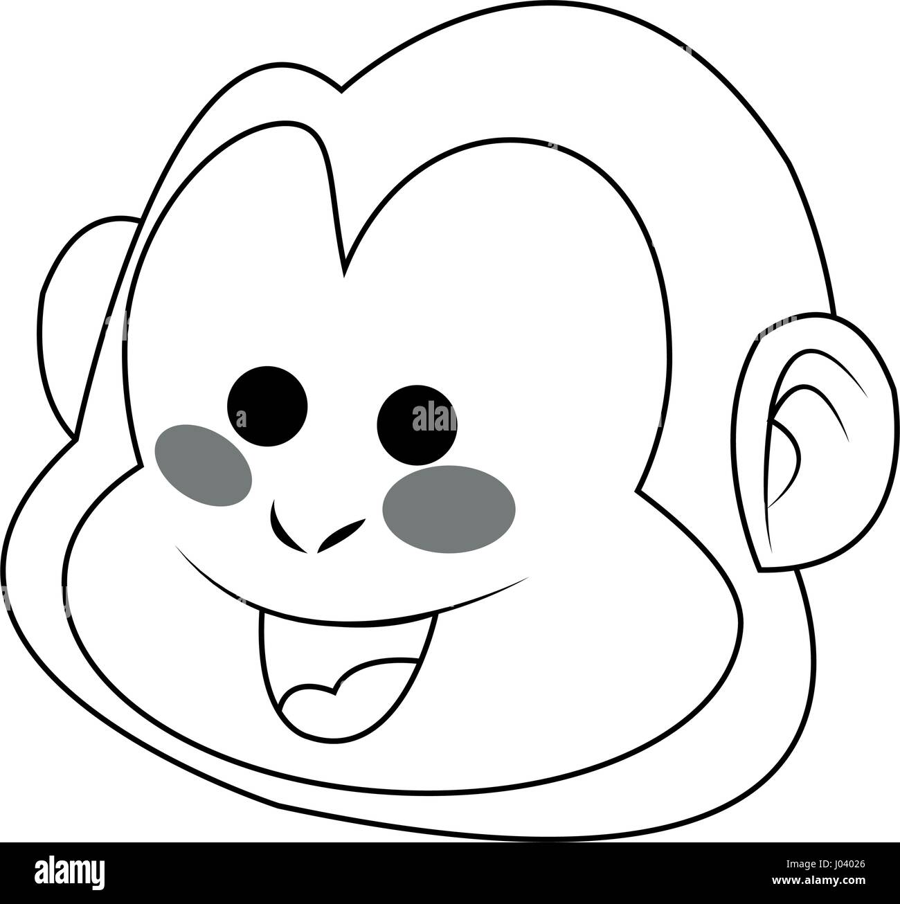 monkey cartoon icon Stock Vector Image & Art - Alamy
