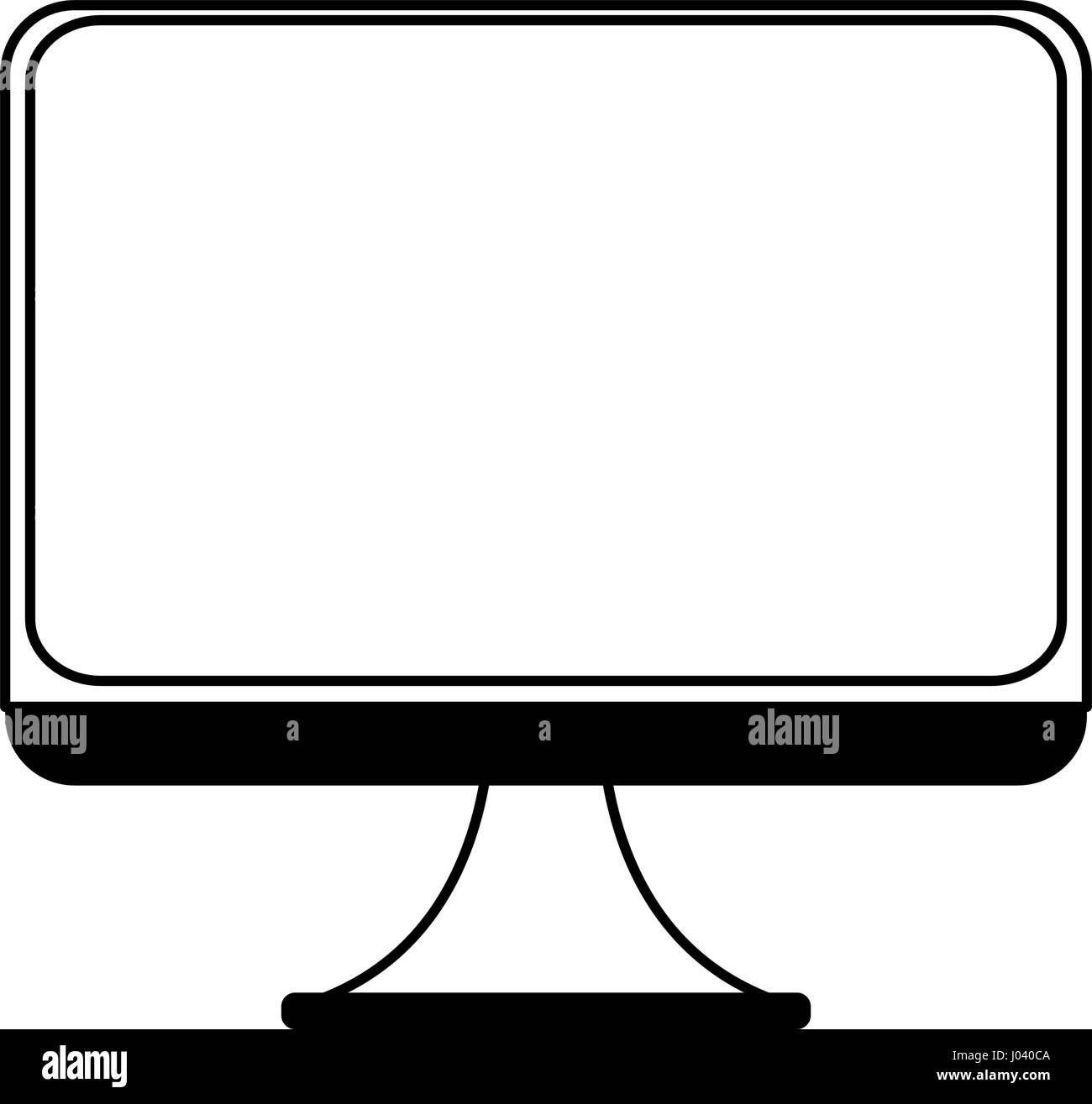 monitor computer icon Stock Vector Image & Art - Alamy