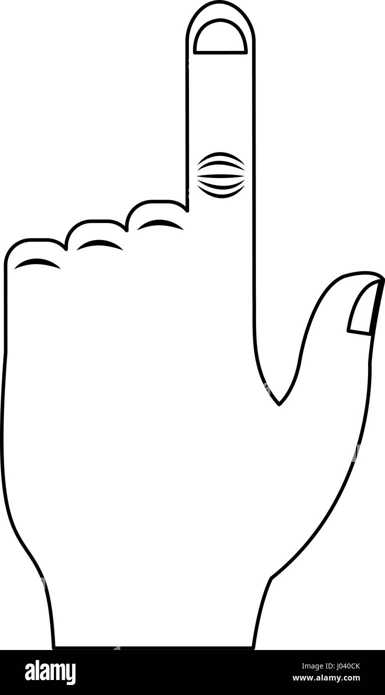 human hand icon Stock Vector Image & Art - Alamy