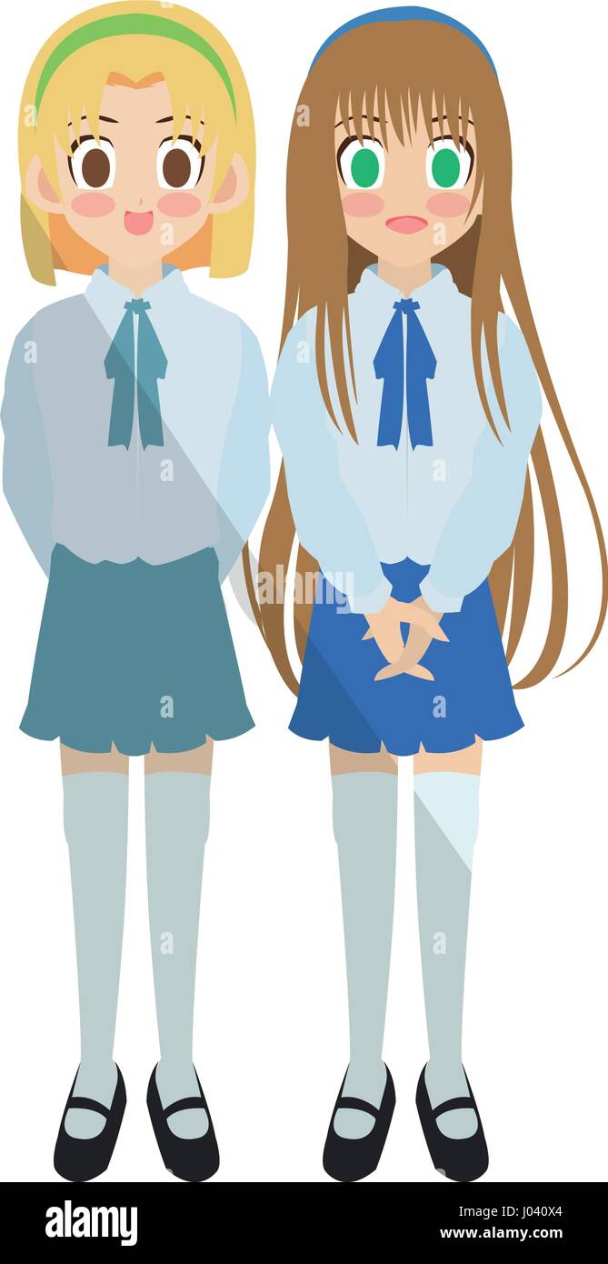 anime girl design Stock Vector Image & Art - Alamy