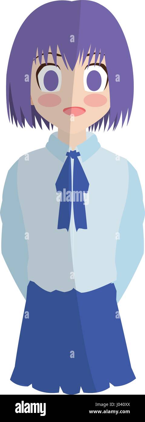 anime girl design Stock Vector Image & Art - Alamy