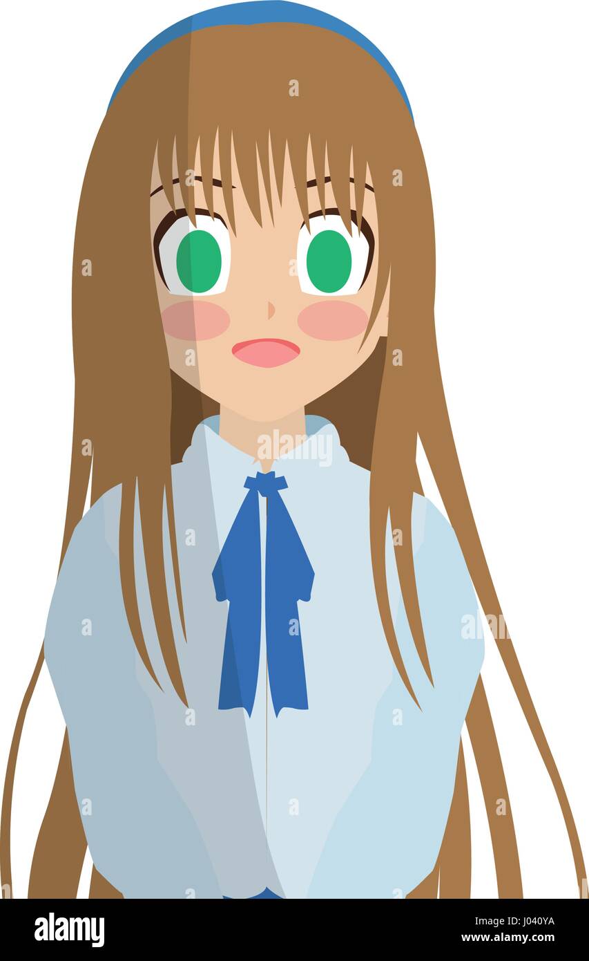 anime girl design Stock Vector Image & Art - Alamy