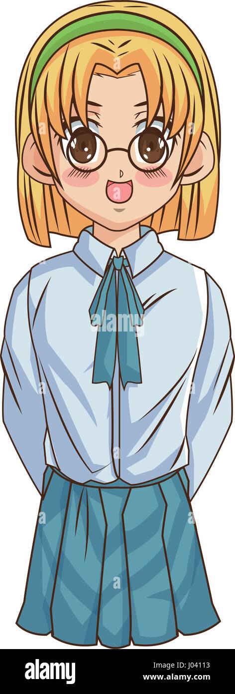 anime girl design Stock Vector Image & Art - Alamy