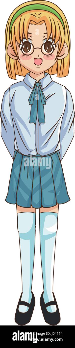 anime girl design Stock Vector Image & Art - Alamy
