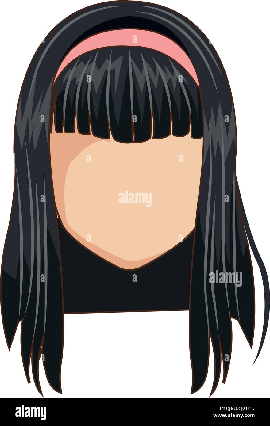 anime girl design Stock Vector Image & Art - Alamy