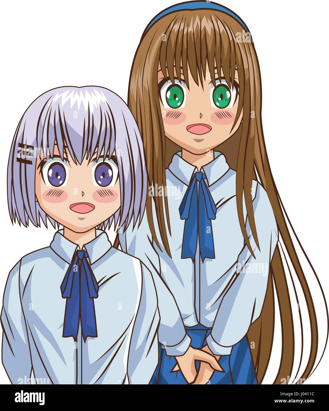 anime girl design Stock Vector Image & Art - Alamy