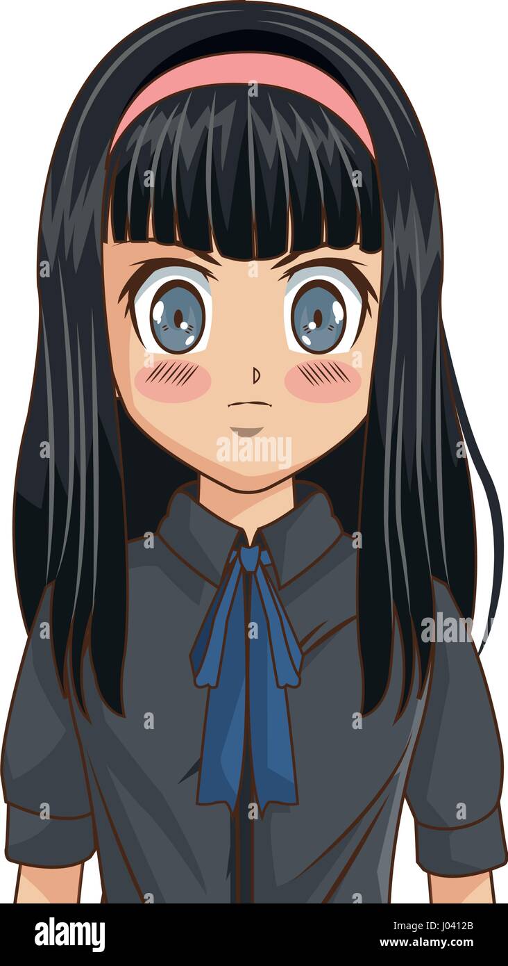 anime girl design Stock Vector Image & Art - Alamy