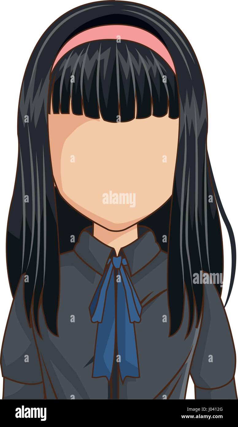 anime girl design Stock Vector Image & Art - Alamy