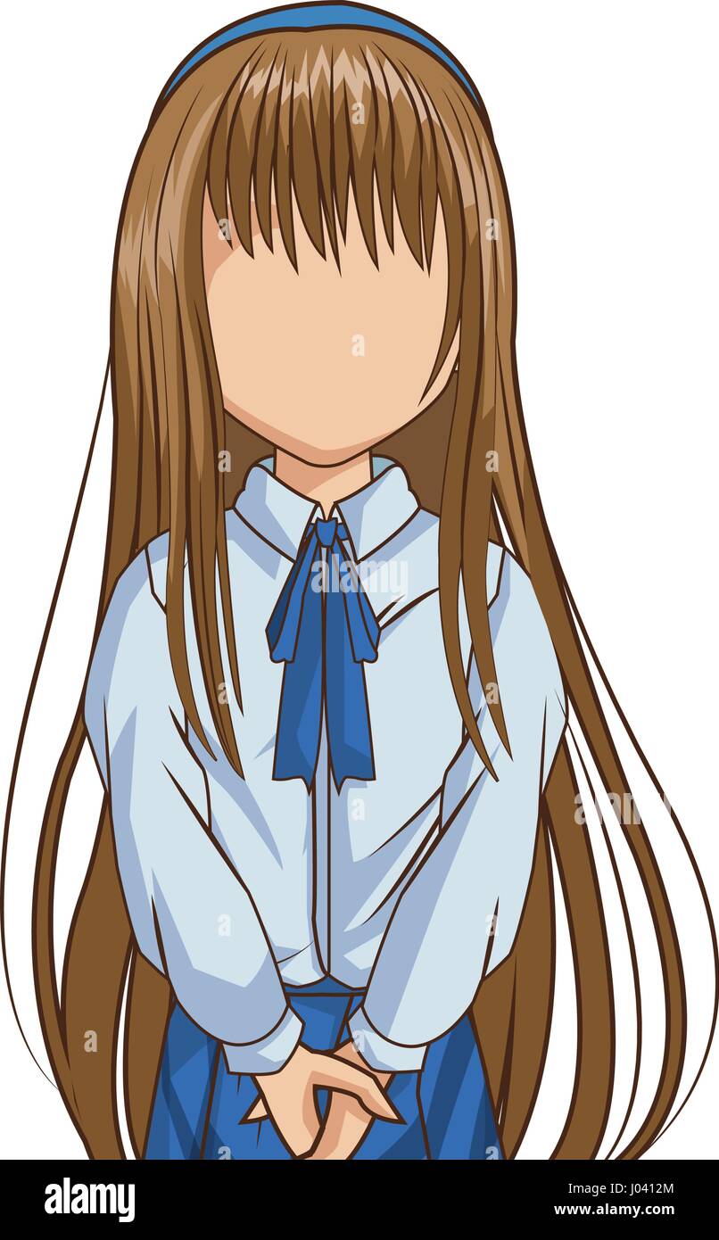 anime girl design Stock Vector Image & Art - Alamy