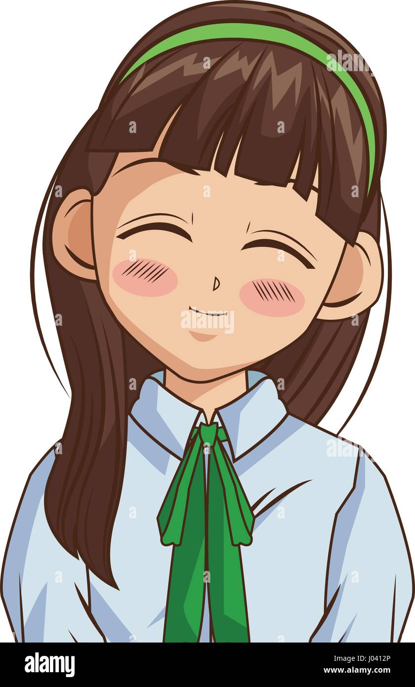 anime girl design Stock Vector Image & Art - Alamy