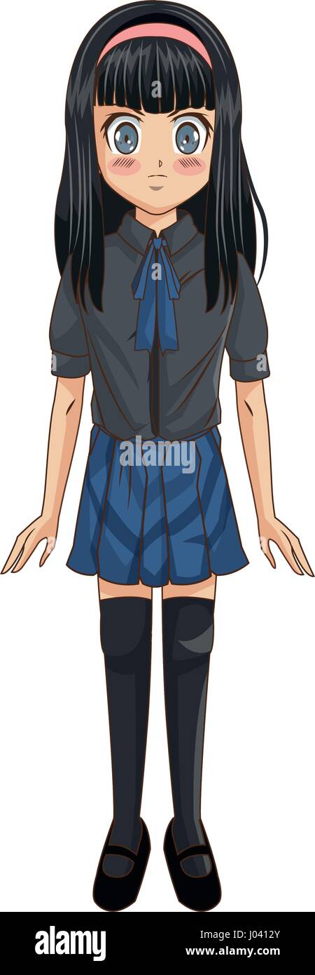 anime girl design Stock Vector Image & Art - Alamy