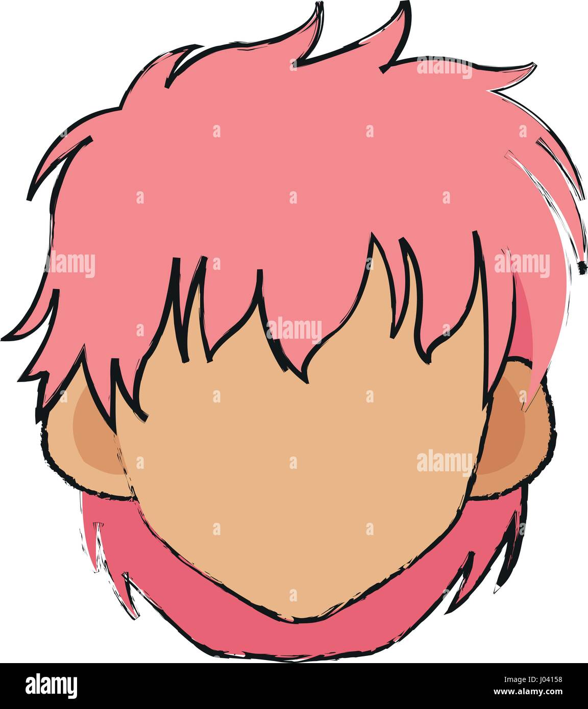 anime girl icon Stock Vector Image & Art - Alamy