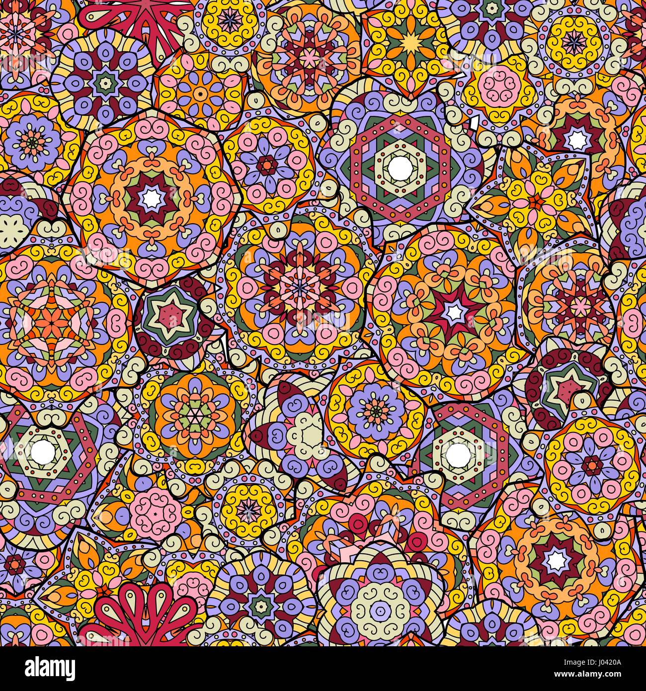 Seamless pattern texture. Indian, arabic, turkish style elements ...